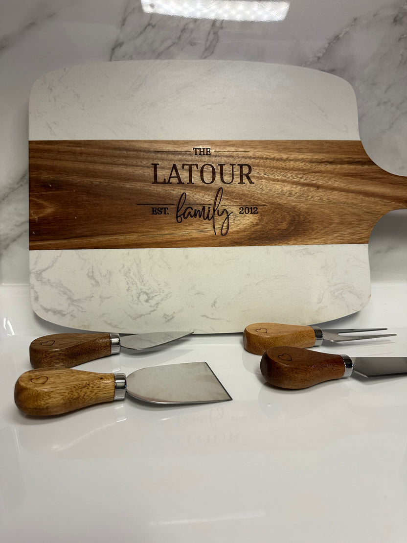 Marble Serving Board – Flourish Ink Co